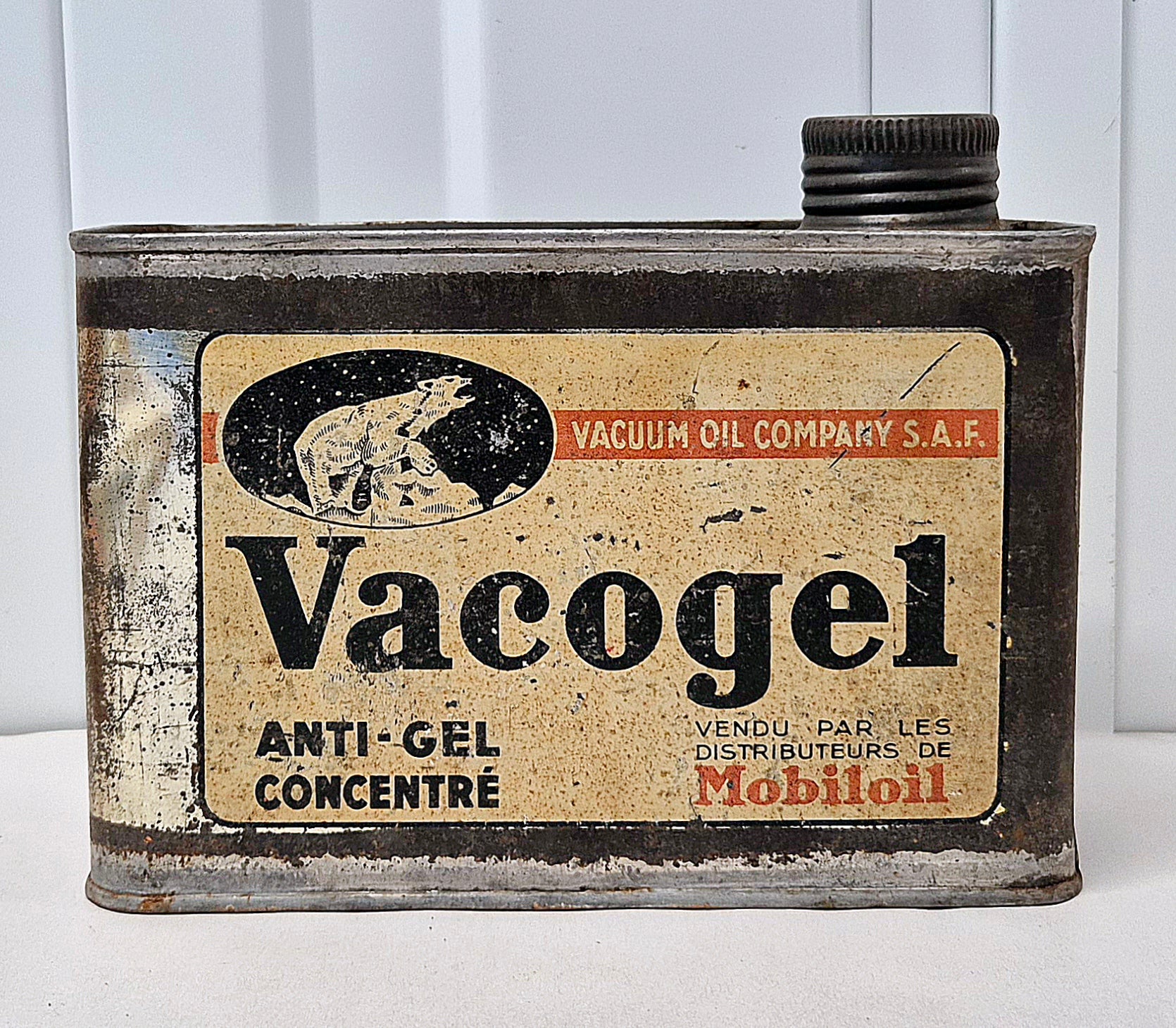 Bidon antigel VACOGEL Mobiloil – Passion-Automobilia